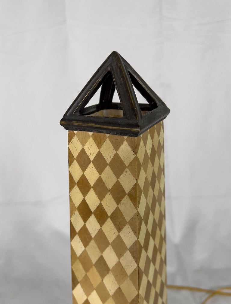 Pair of Obelisk Table Lamps For Sale at 1stDibs