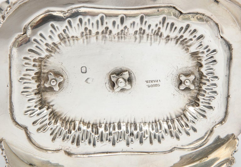 Pair of Odiot Neoclassical Sterling Silver Dolphin-Form Salt Cellars ...