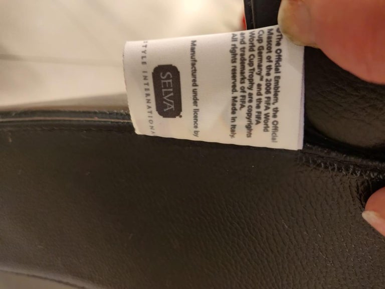 Pair of Official World Cup Soccer 2006 Leather Chairs by Selva, Italy ...