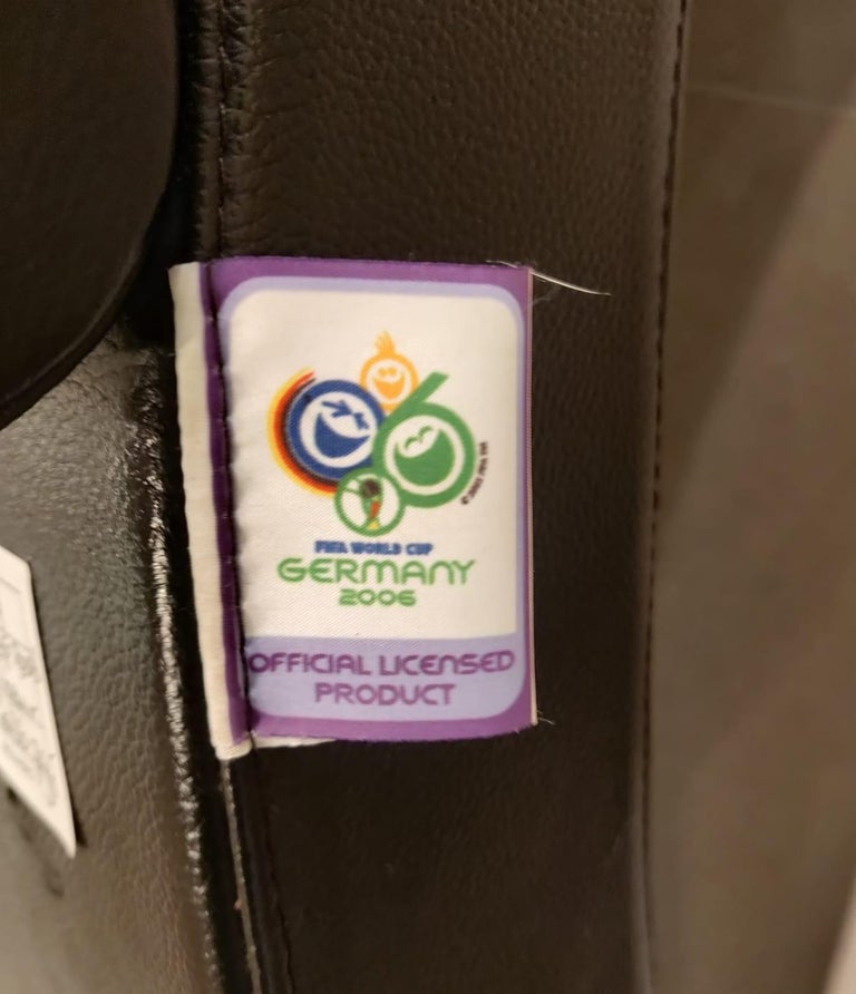 Pair of Official World Cup Soccer 2006 Leather Chairs by Selva, Italy ...