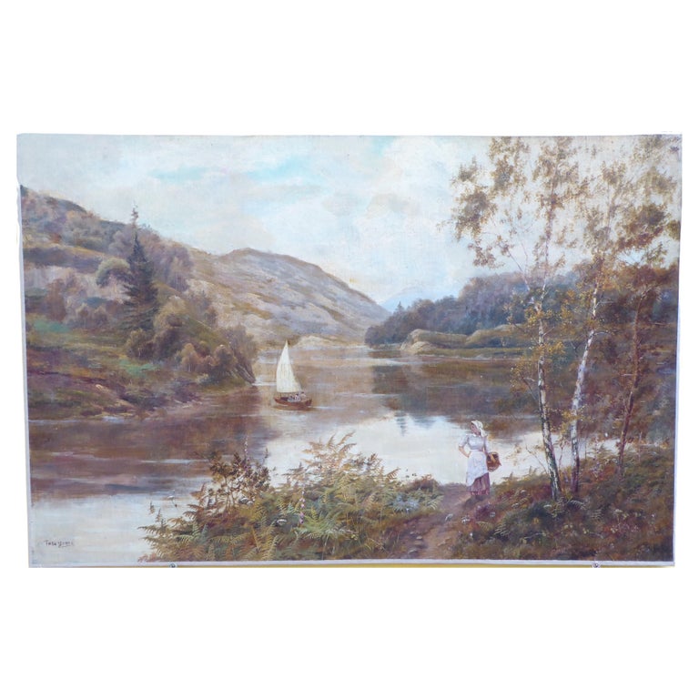 Pair of Oil Paintings by Theo Hines For Sale at 1stDibs