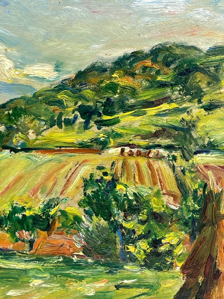Pair of Oil Paintings "Colli Veneti" by Luigi Scarpa Croce Late 1950s ...