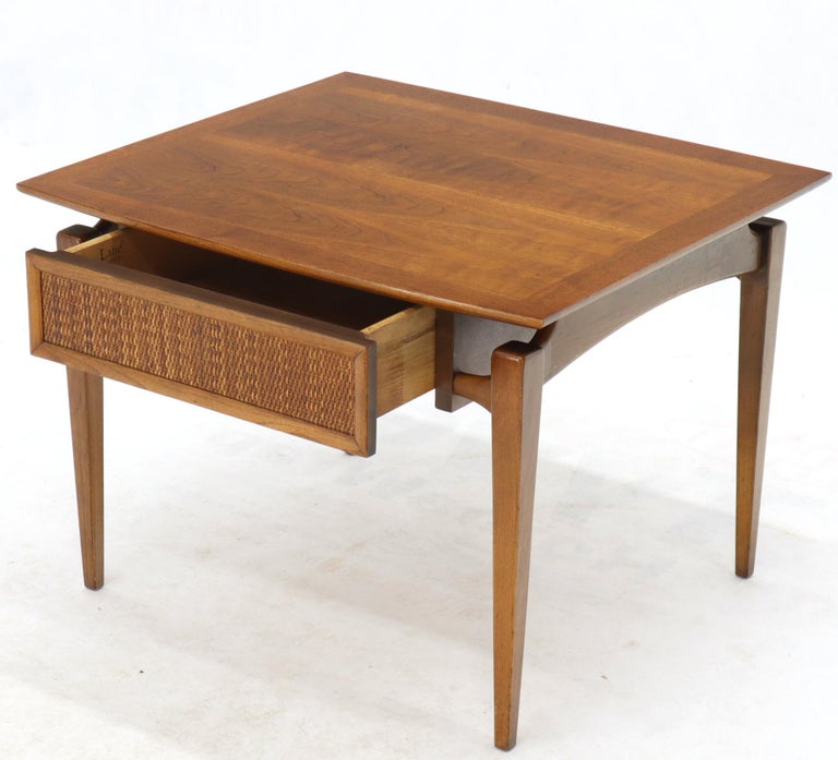 Pair of Oiled Walnut Exposed Sculptural Legs Large Square Side End ...