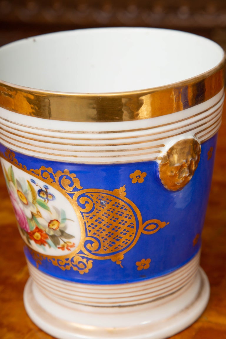 Pair of Old Paris Porcelain Cache-Pots at 1stDibs