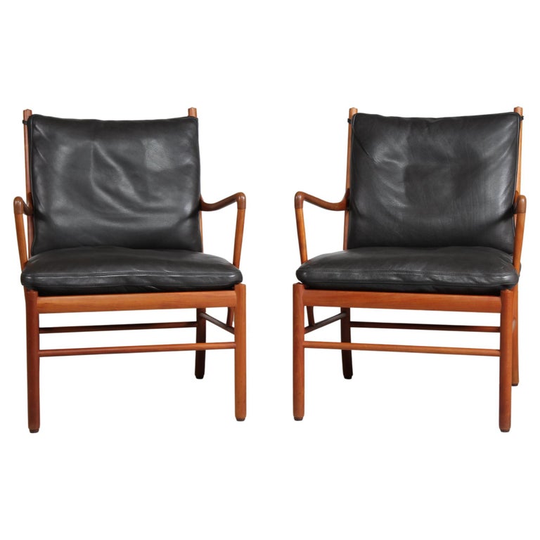 Pair of Ole Wanscher Vintage Colonial Chair PJ 149 by PJ Møbler 1990s ...