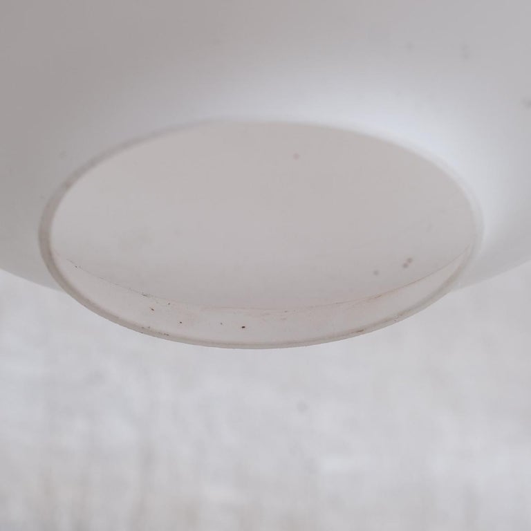 Pair of Opaline Glass and Fibreglass Mid-Century Pendant Lights For ...