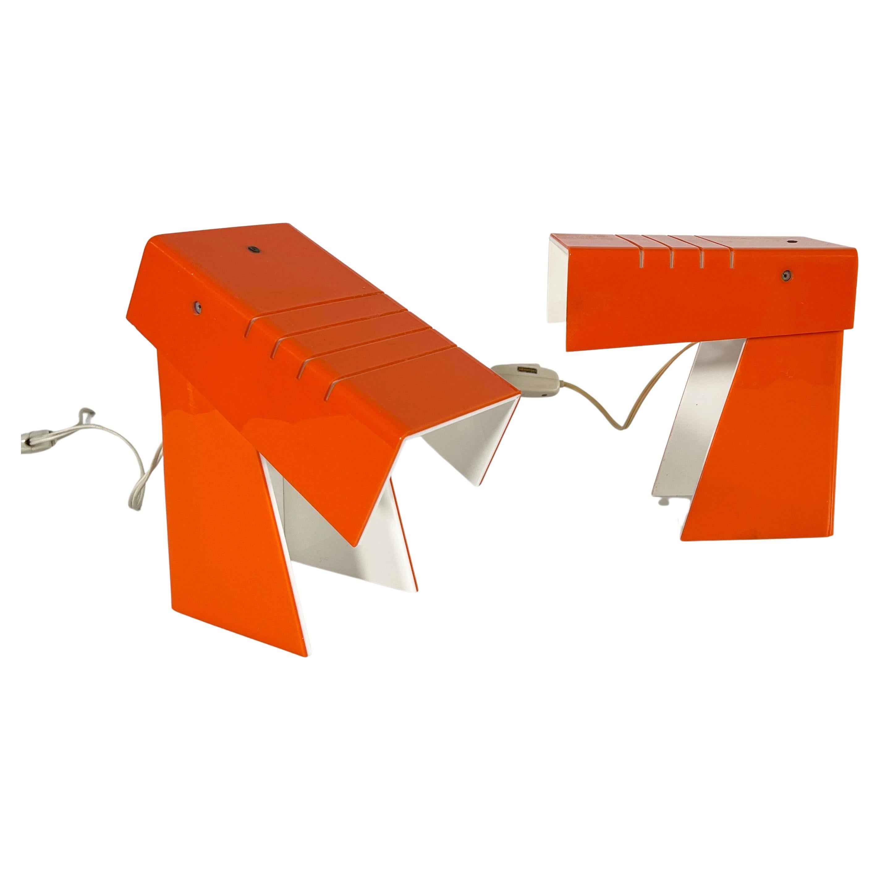 White Table Lamp Made of Two Molded Plastic Half-Spheres, 1970s For ...