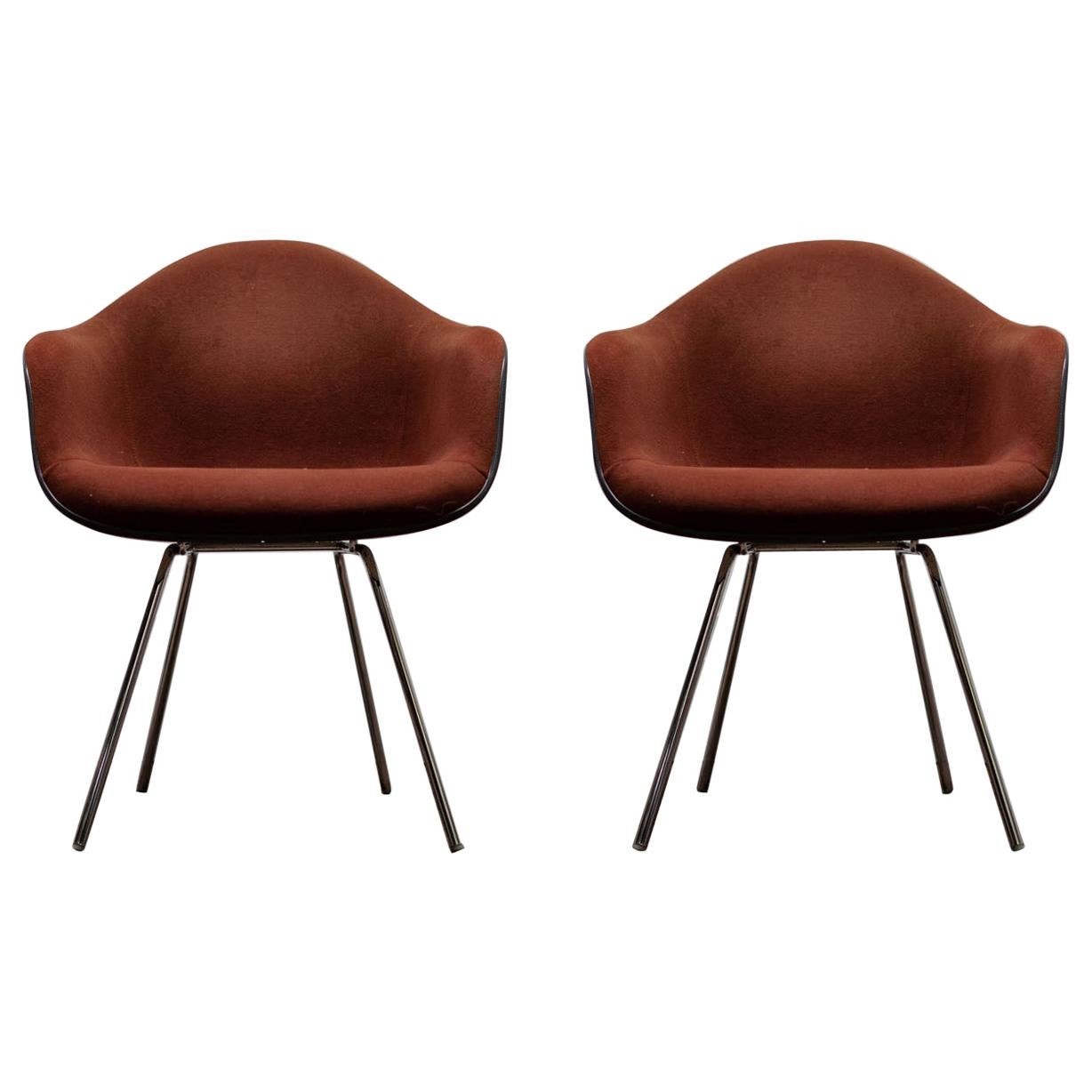 Pair of Original Charles and Ray Eames DAX Shell Chairs by Herman ...