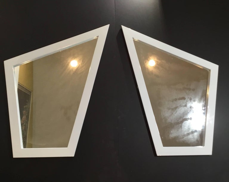 Pair of Original Design Mirror by Joseph Malekan at 1stDibs