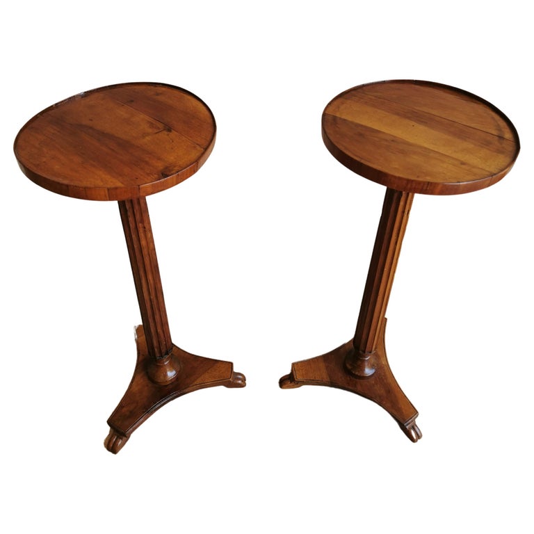 Paire de tables d'appoint originales d'époque Empire, 1810, France - En ...