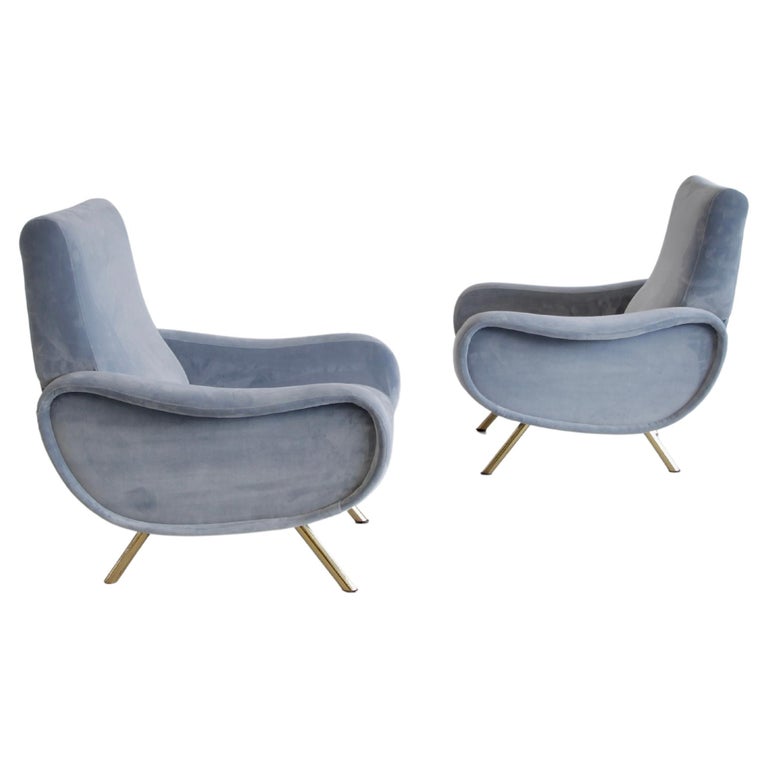 Pair of Original Lady Armchairs by Marco Zanuso, Arflex Italy at 1stDibs