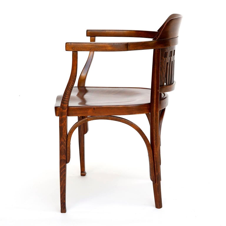 Pair of Otto Wagner Chairs Armchairs by J.&J. Kohn, Austria, Vienna ...