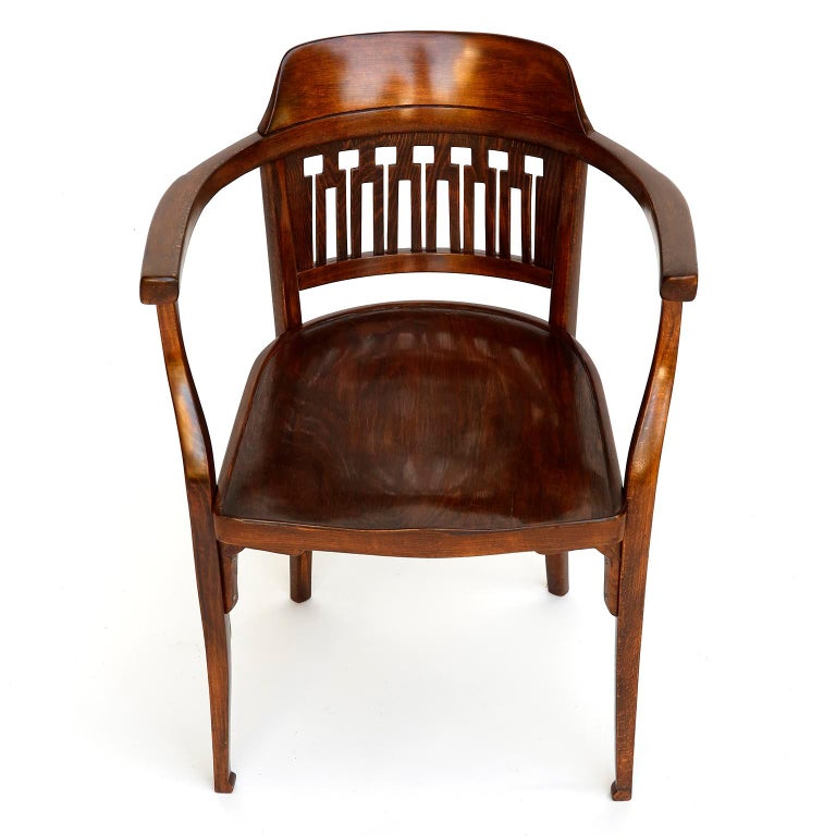 Pair of Otto Wagner Chairs Armchairs by J.&J. Kohn, Austria, Vienna ...