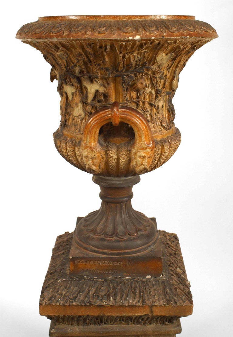 Pair of Outdoor English Victorian Urns For Sale at 1stDibs