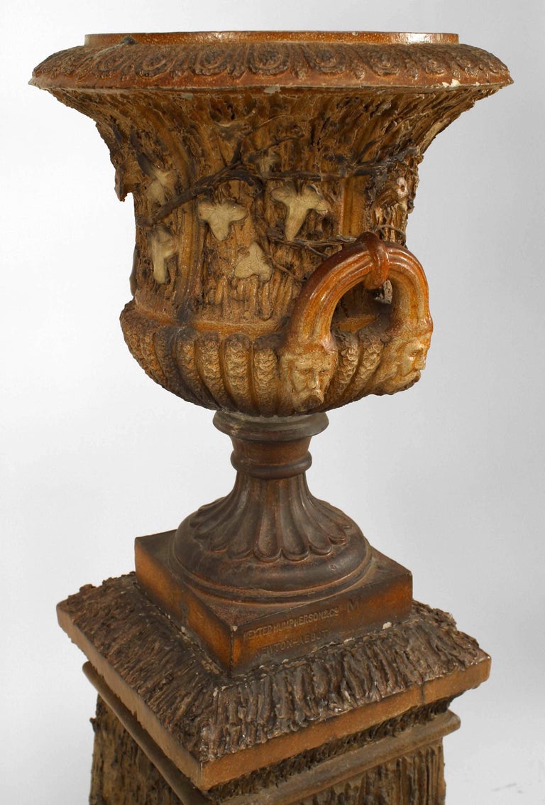 Pair of Outdoor English Victorian Urns For Sale at 1stDibs