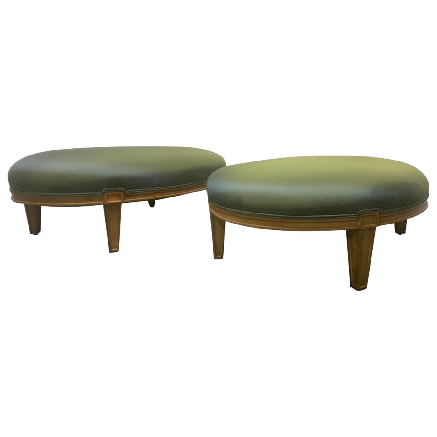 Set of Midcentury Stacking Ottomans at 1stDibs | stackable ottoman ...