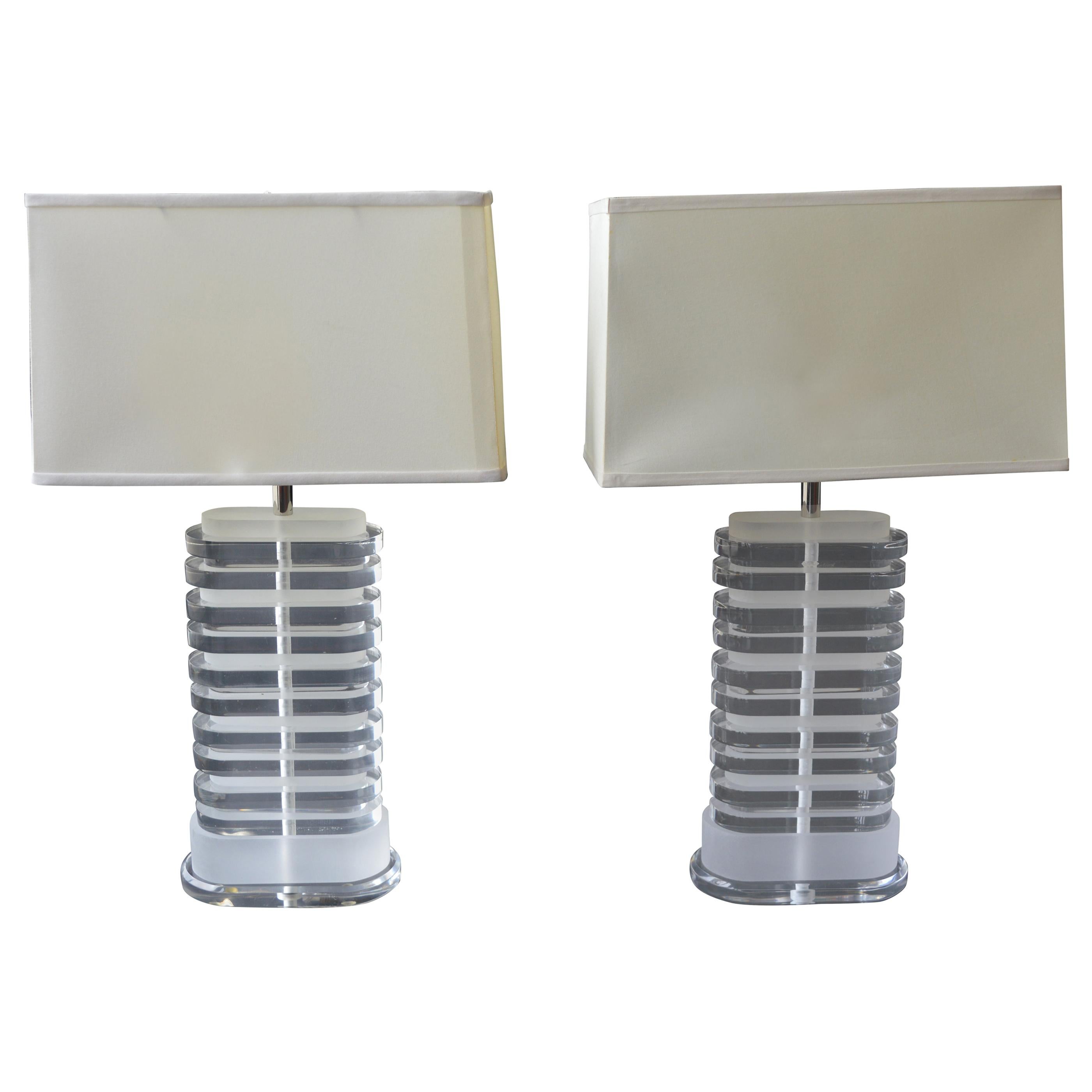 Pair Of 1920's Fan Shaped Lamps at 1stDibs