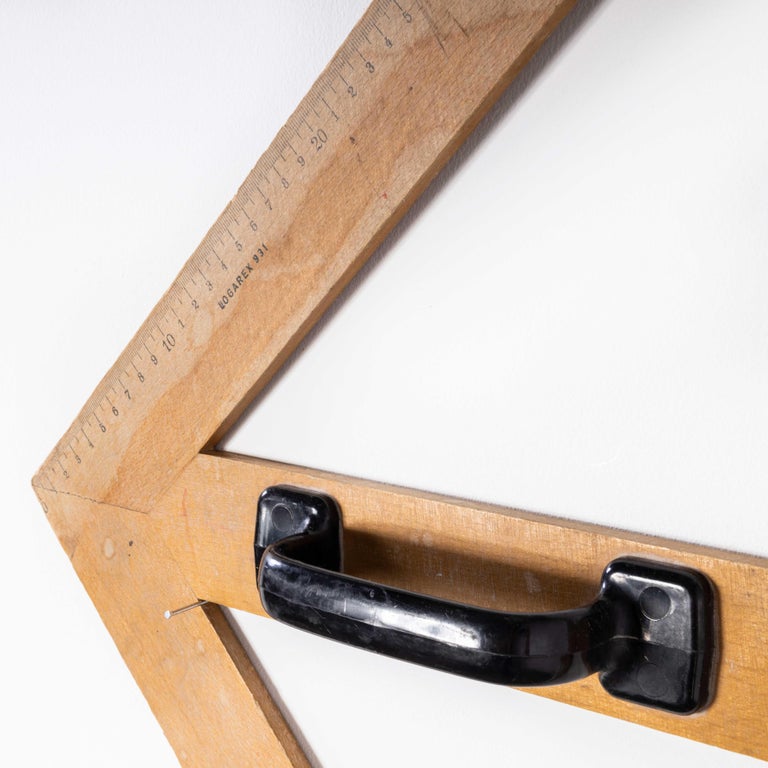 Pair of Oversize Teaching, Blackboard Triangles For Sale at 1stDibs