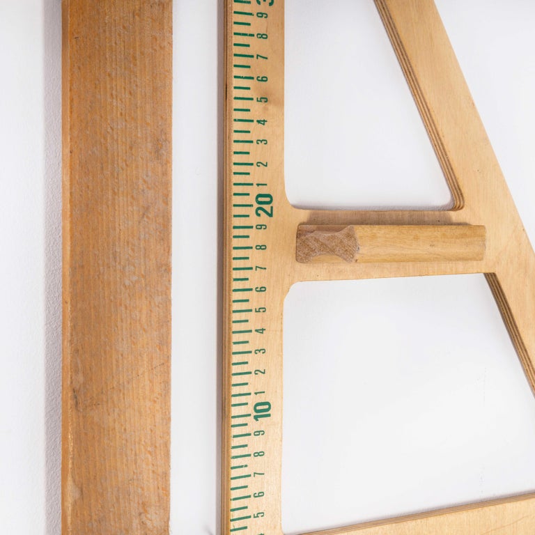 Pair of Oversize Teaching, Blackboard Triangles For Sale at 1stDibs