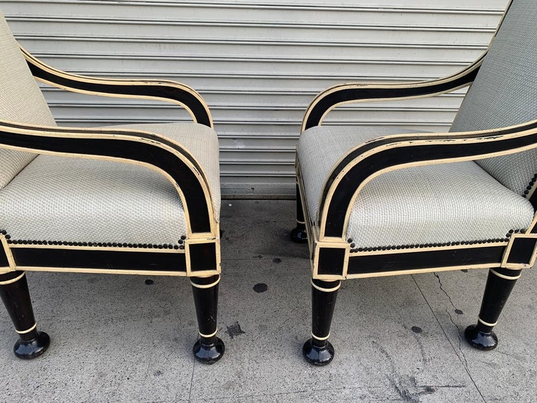 Pair of Oversized Armchairs by Hendrix-Allardyce For Sale at 1stDibs