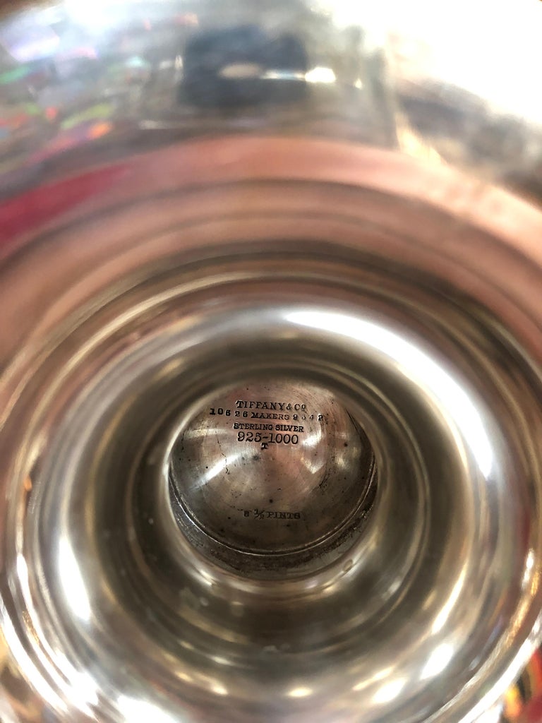 Pair of Oversized Sterling Silver Tiffany and Co. Pitchers For Sale at ...