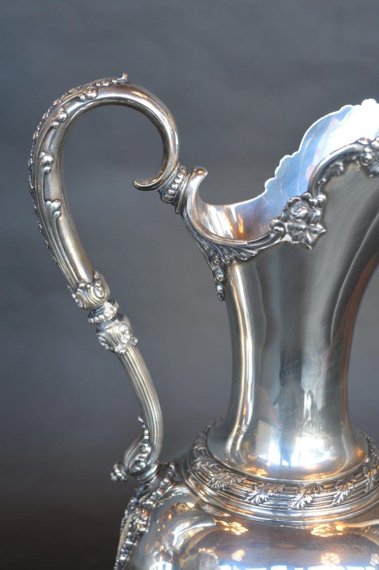 Pair of Oversized Sterling Silver Tiffany and Co. Pitchers For Sale at ...