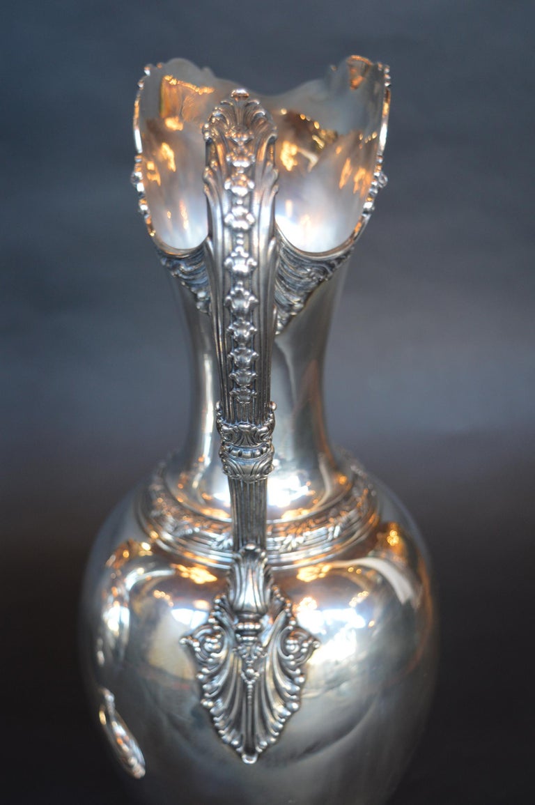 Pair of Oversized Sterling Silver Tiffany and Co. Pitchers For Sale at ...
