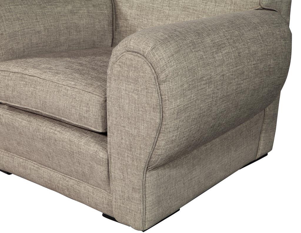 Pair of Oversized Upholstered Club Chairs at 1stDibs | oversized ...