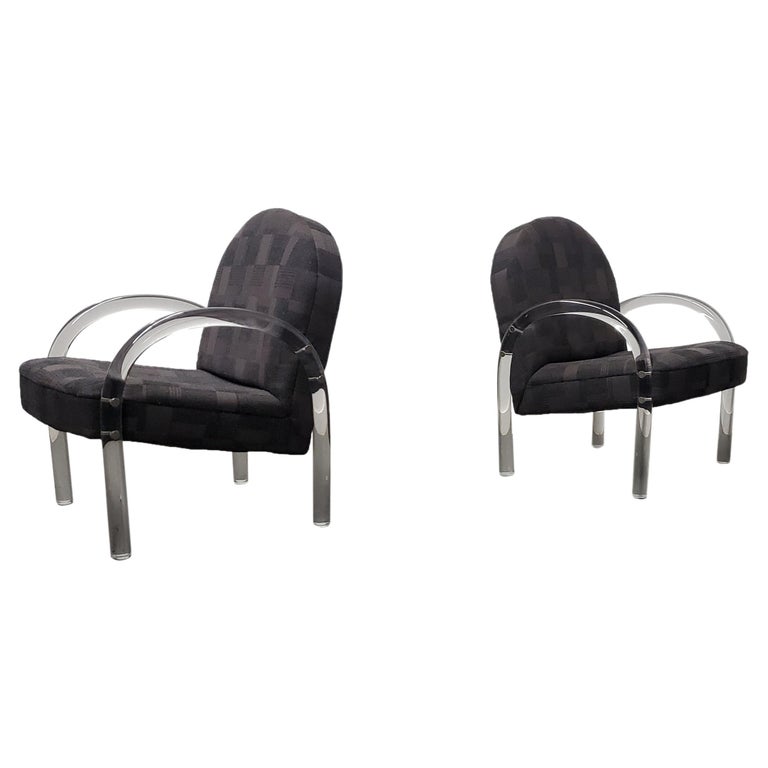 Pair of Pace Collection Attr Lounge Chairs For Sale at 1stDibs