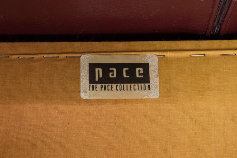 Pair of Pace Collection Mid-Century American Modern High Back Mahogany ...