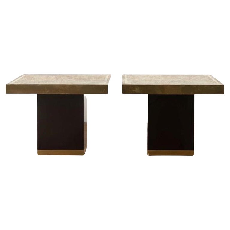 Pair of Paco Rabanne Side Tables For Sale at 1stDibs