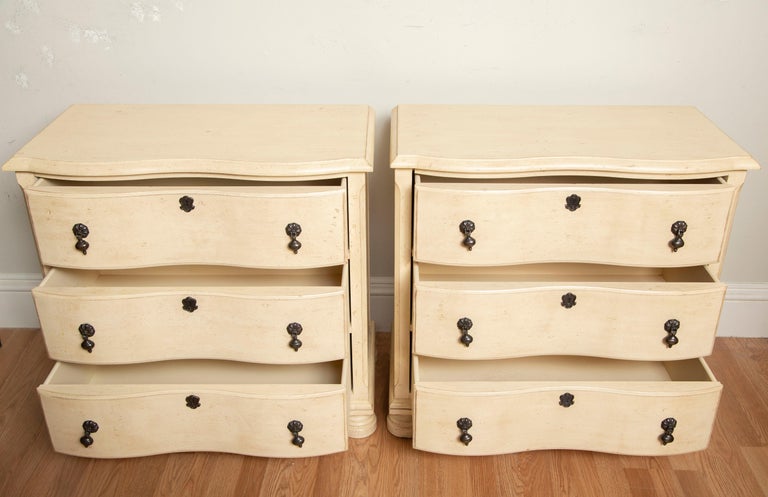 Pair of Painted Country French Chests at 1stDibs