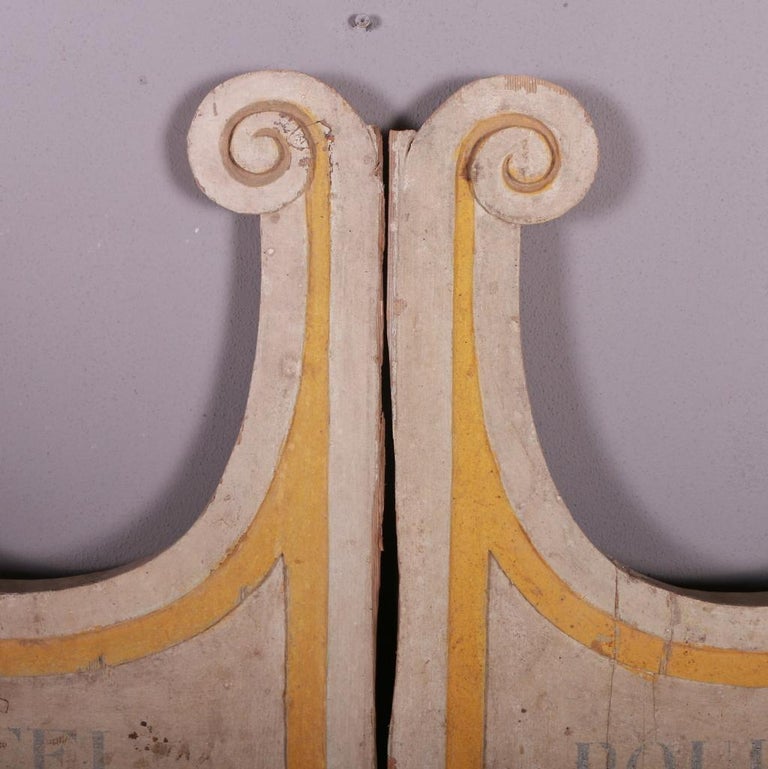 Pair of Painted French Brackets For Sale at 1stDibs
