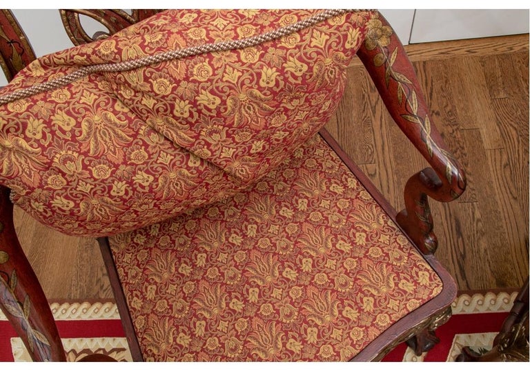 Pair of Painted Italianate Finely Crafted Armchairs For Sale at 1stDibs ...