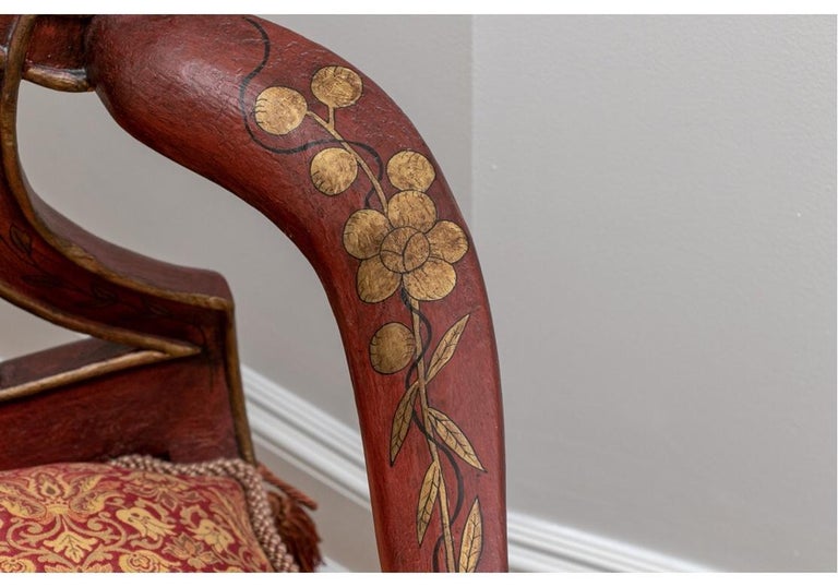 Pair of Painted Italianate Finely Crafted Armchairs For Sale at 1stDibs ...