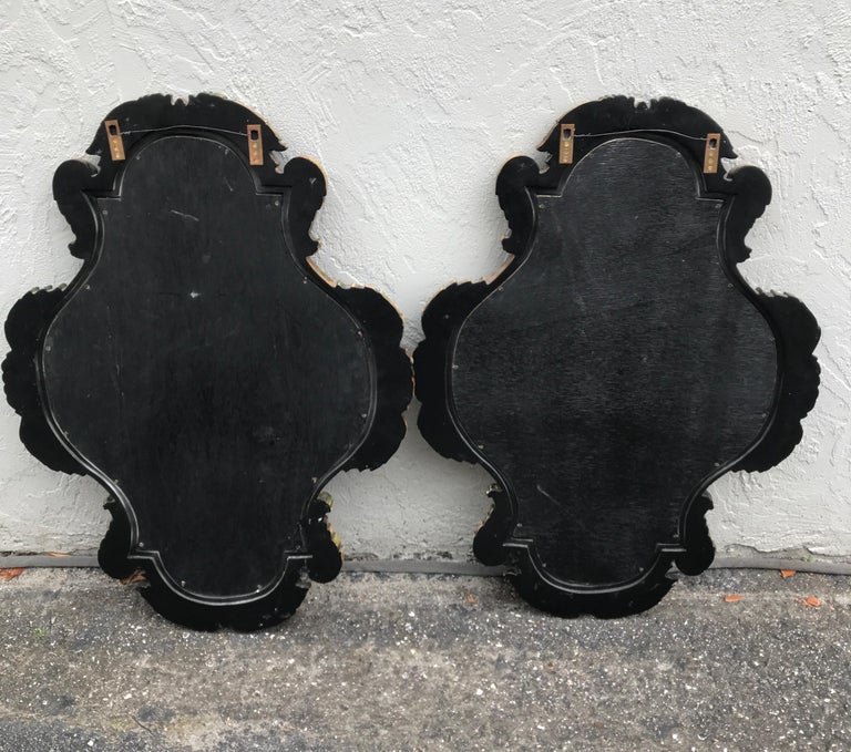 Pair of Painted Opposing Monkey and Palm Tree Wall Plaques For Sale at ...