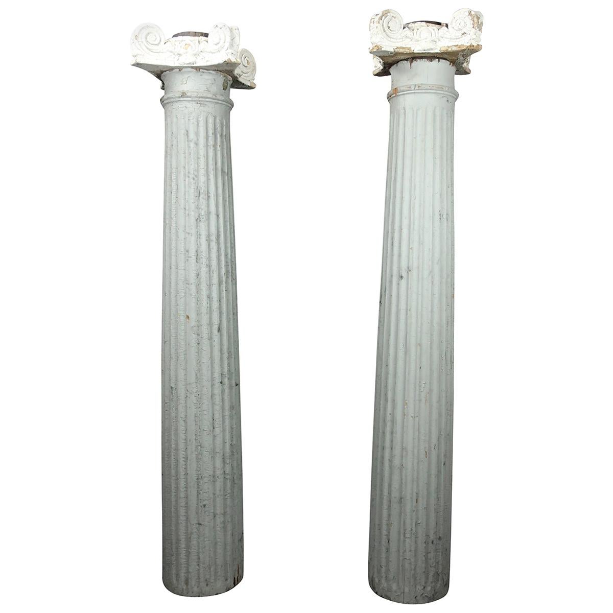 Irish Step Back Painted Cupboard at 1stDibs