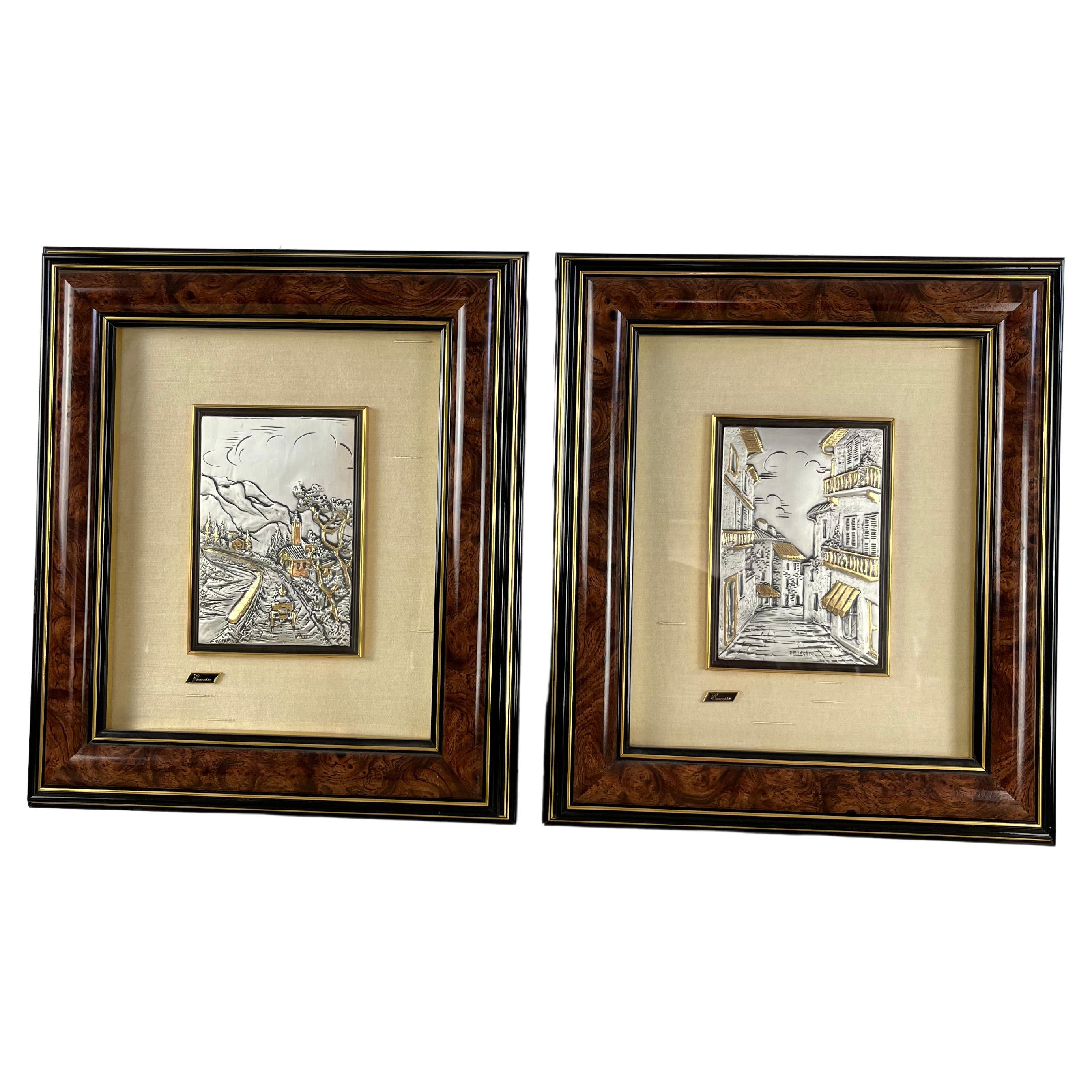 Oil Painting of Beautiful Swiss Landscape with Gilded Frame, 1880s For ...