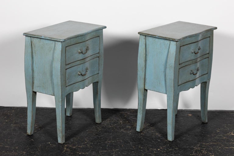 Pair of Pale Blue Two-Drawer Bedside Tables at 1stDibs | pale blue ...