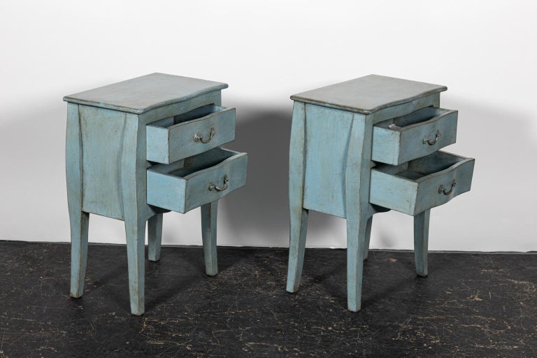 Pair of Pale Blue Two-Drawer Bedside Tables at 1stDibs | pale blue ...
