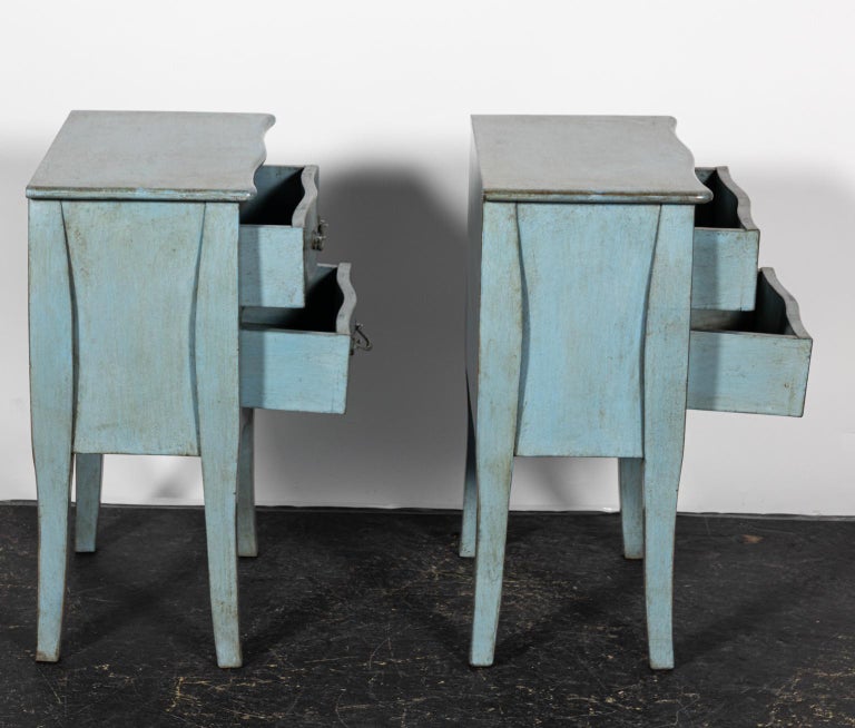 Pair of Pale Blue Two-Drawer Bedside Tables at 1stDibs | pale blue ...