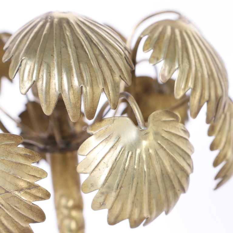 Pair of Palm Tree Candle Stands For Sale at 1stDibs