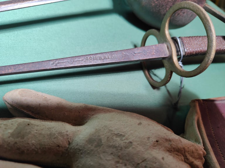 Pair of Panoplies with Fencing Foils, 19th Century For Sale at 1stDibs