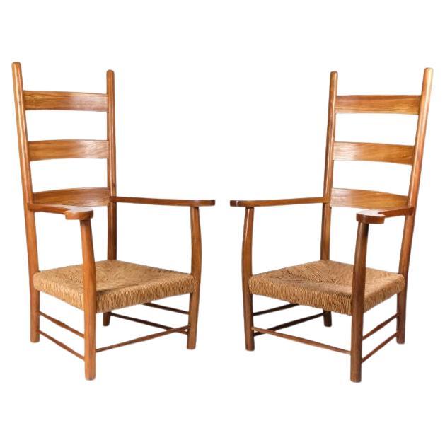 C R Ashbee Made By The Guild of Handicraft A Ladder Back Armchair and ...