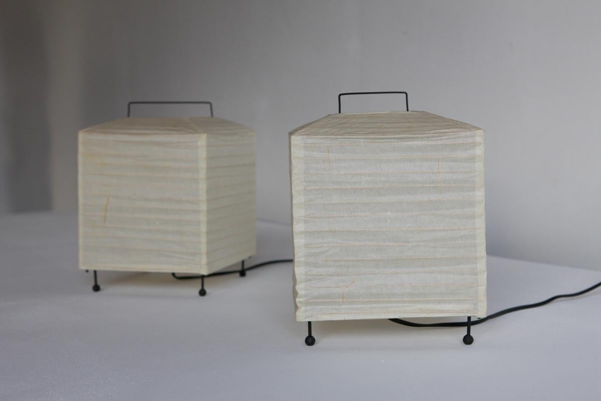 Pair of Paper Lantern Table Lamps at 1stDibs
