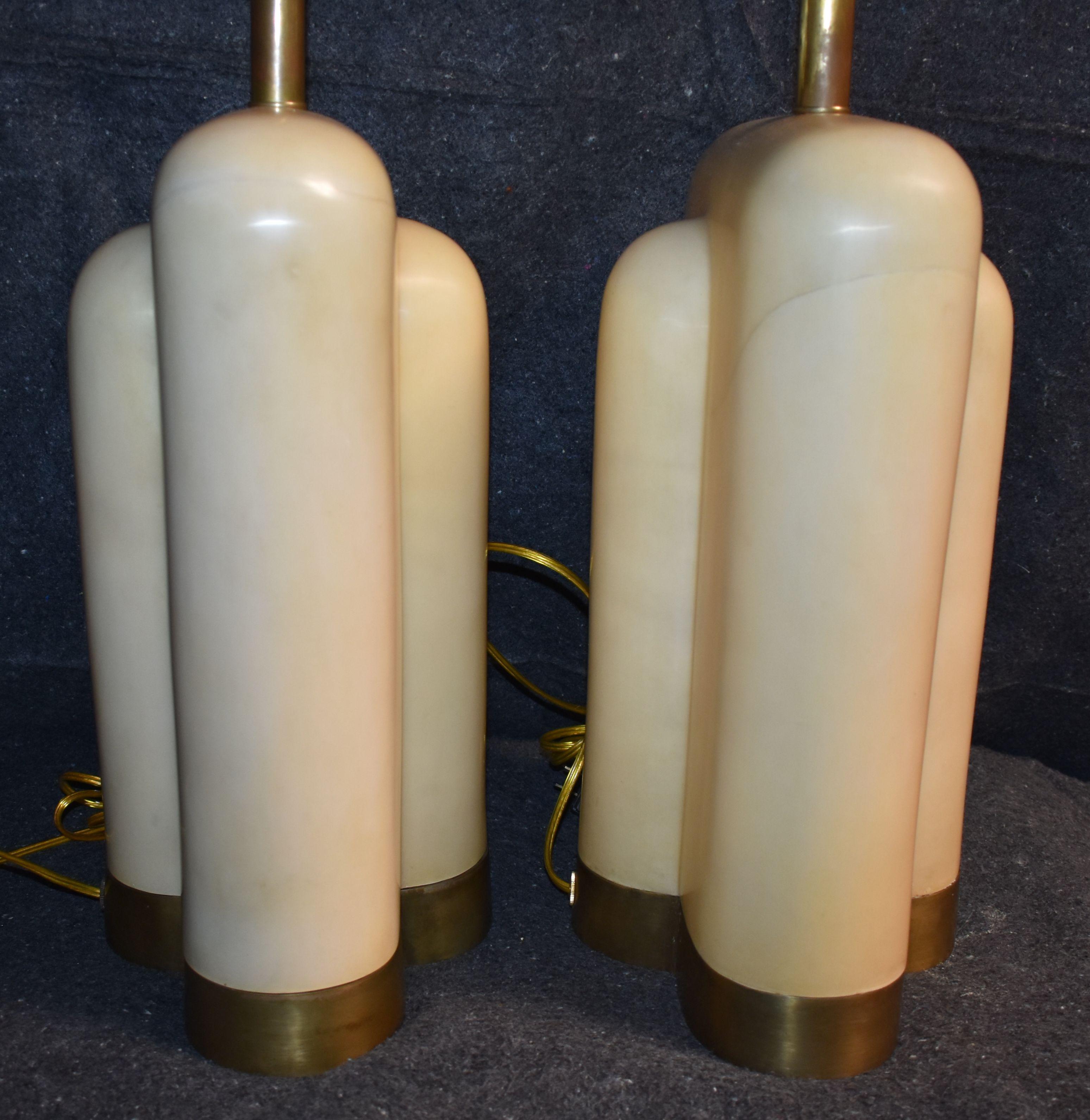 Pair of Parchment Table Lamps at 1stDibs