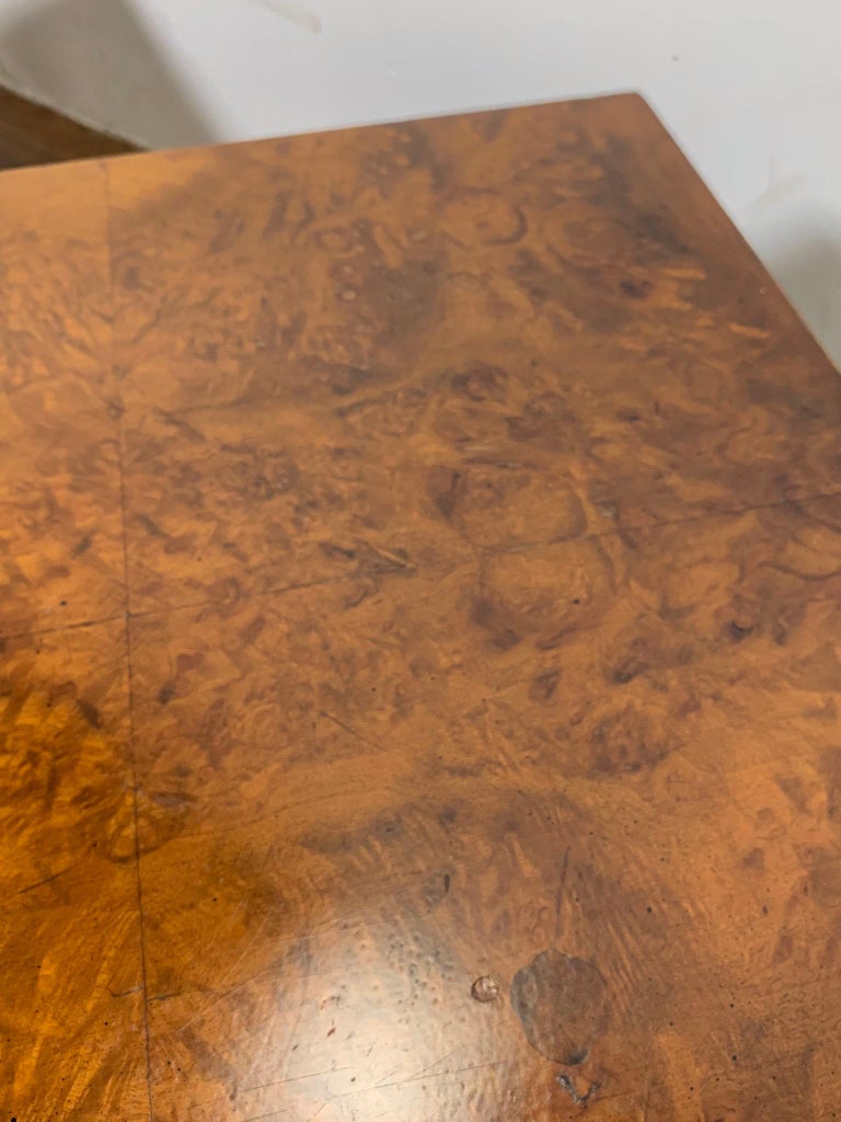 Pair of Parsons Style Burl Wood Side Tables, Circa 1960s For Sale at ...