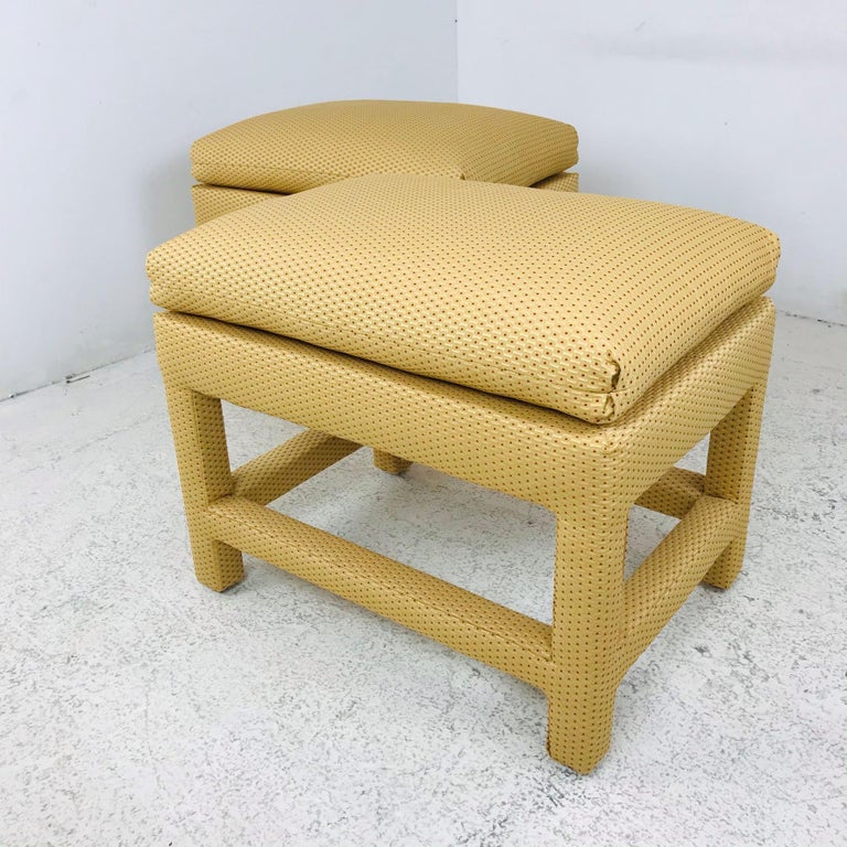 Pair of Parsons Style Stools at 1stDibs