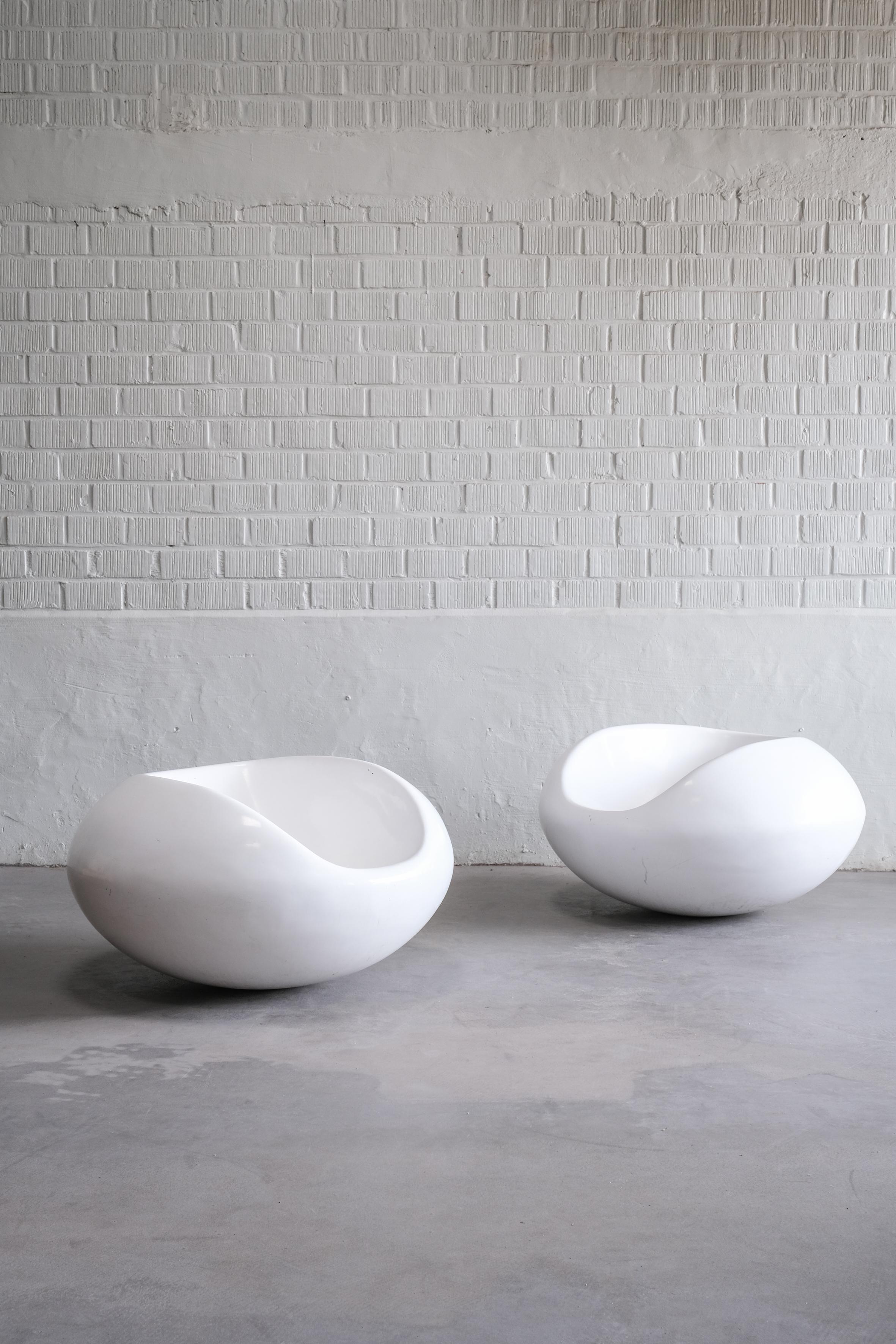 Pair of Pastil Easy Chairs by Eero Aarnio for Asko For Sale at 1stDibs