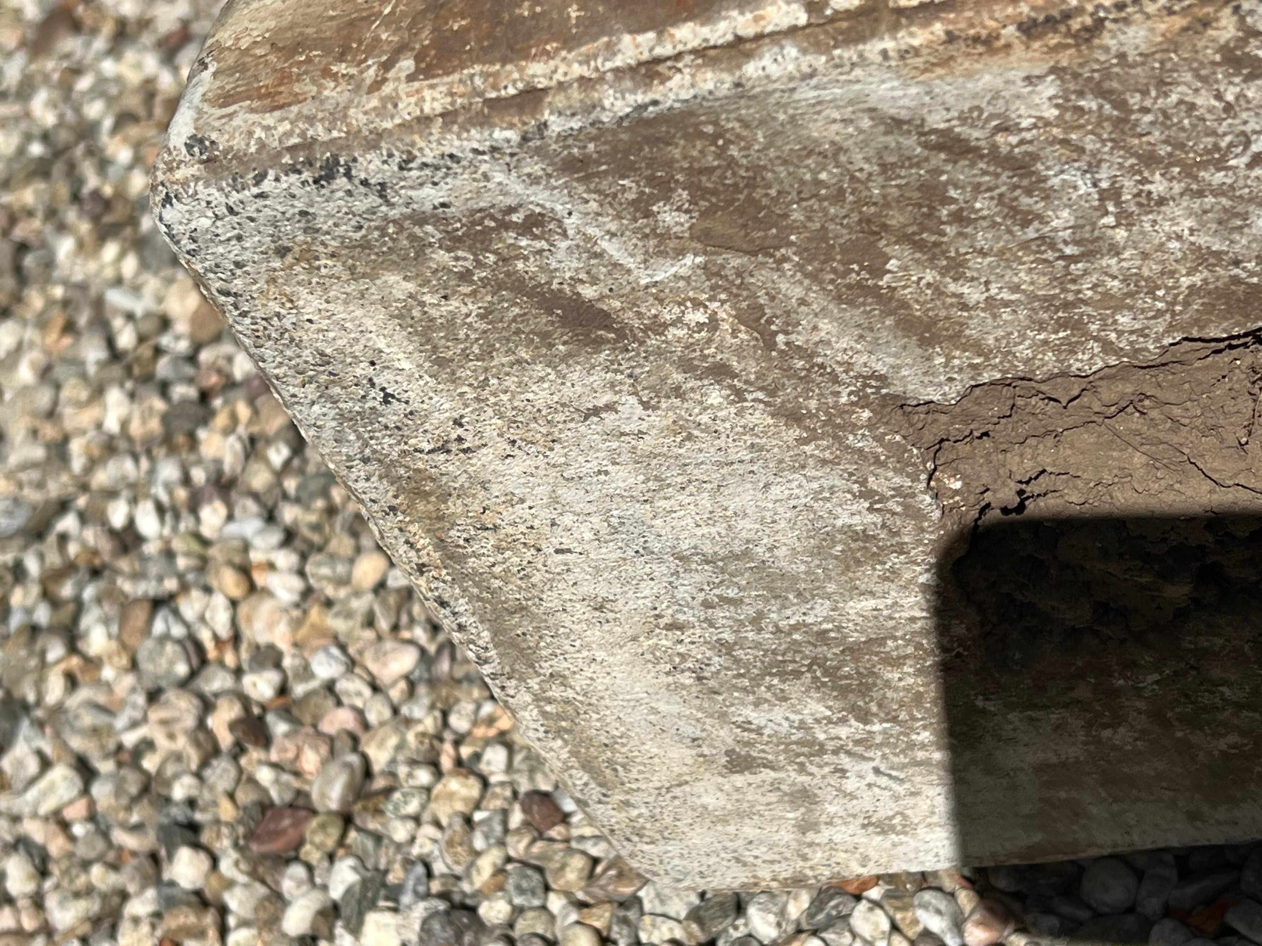 Pair of Patinated Cast Stone Sphinx Garden Sculptures at 1stDibs